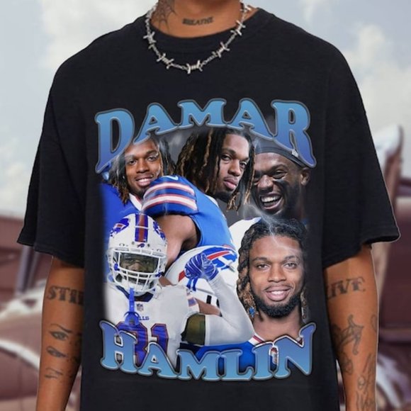 Tops | Damar Hamlin Love 3 Hamlin Shirt 9s Full Size S3xl Vintage Made ...